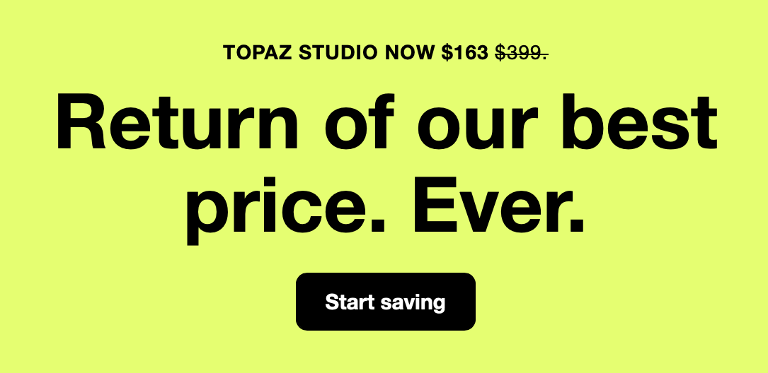 New: Topaz Labs 30% off sale - 43addict
